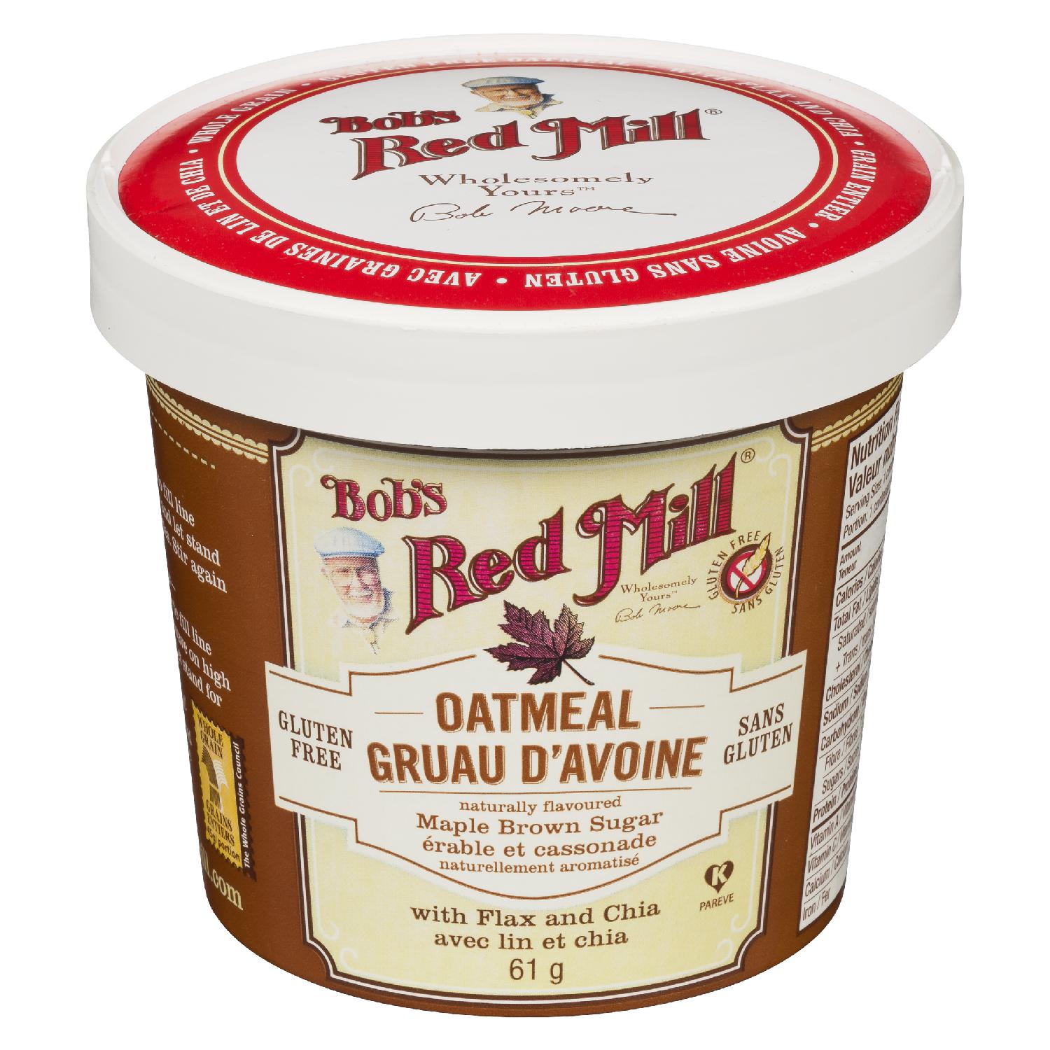 Bob's Red Mill Maple Brown Sugar Flavoured Oatmeal, 61 g – Clarenville ...